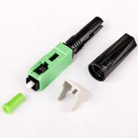 China 0.125mm Fiber Diameter SC APC SC UPC Fiber Optic Fast Connector for FTTH Field Assembly for sale