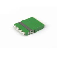 China Flanged LC Quad Singlemode APC Optical Fiber Adapter with Insertion Loss≤0.3dB FTTH for sale
