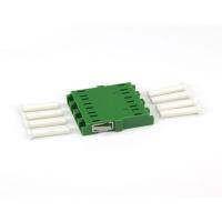 China Flanged LC Quad Singlemode APC Optical Fiber Adapter with Insertion Loss≤0.3dB FTTH for sale