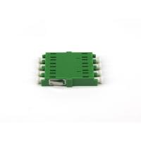 China Flanged LC Quad Singlemode APC Optical Fiber Adapter with Insertion Loss≤0.3dB FTTH for sale