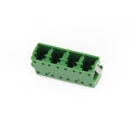 China Flanged LC Quad Singlemode APC Optical Fiber Adapter with Insertion Loss≤0.3dB FTTH for sale