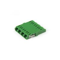 China Flanged LC Quad Singlemode APC Optical Fiber Adapter with Insertion Loss≤0.3dB FTTH for sale