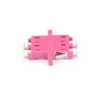 China OM3 LC Adapter Connector Type Split PBT Optical Fiber Connector for FTTH for sale