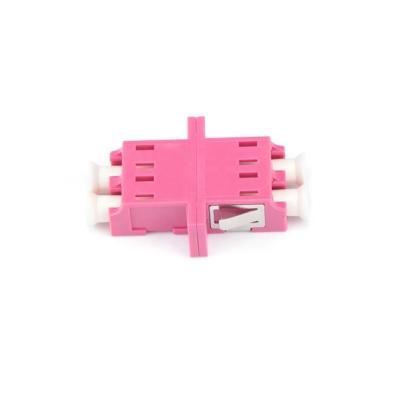 China OM3 LC Adapter Connector Type Split PBT Optical Fiber Connector for FTTH for sale