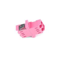 China OM3 LC Adapter Connector Type Split PBT Optical Fiber Connector for FTTH for sale