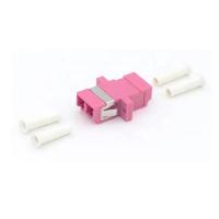 China OM3 LC Adapter Connector Type Split PBT Optical Fiber Connector for FTTH for sale
