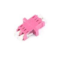 China OM3 LC Adapter Connector Type Split PBT Optical Fiber Connector for FTTH for sale