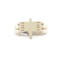 China OM3 LC Adapter Connector Type Split PBT Optical Fiber Connector for FTTH for sale