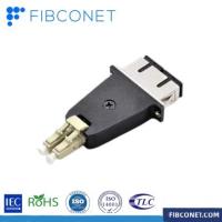 China Split in LC/Upc Sc/Upc FTTH Duplex Plug Hybrid Fiber Optic Adapter with PBT for sale