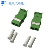 China Single-Mode DX LC/APC Fiber Optic Adapter Without Flange PBT Material Quad Fiber Cores for sale