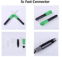 China FTTH Waterproof ESC250D 55/60mm Fiber Optic Cable Fast Connector LC SC/UPC APC Quick Connectors for sale