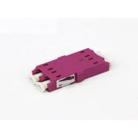China Fiber Optic Adapter LC Quad Connector Simplex Duplex FTTH FTTX Jumper Port Coupler for sale