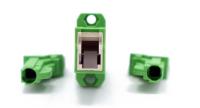 China FTTH Simplex/Duplex Fiber Optic Equipment E2000 APC/UPC Adapter with Plastic Material for sale