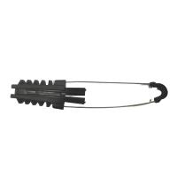 China FTTH Optical Fiber Tension Clamp 02 PA6 Stainless Steel Wire Anchor Clamp for Overhead for sale