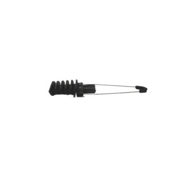 China PA6 SS Black Fiber Tension Clamp The Essential Component for FTTH Networks for sale