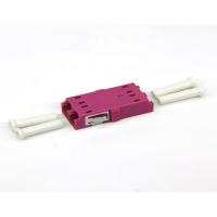China Fibconet Hybrid Pink Plastic Material Adapter for FTTH Duplex LC Fiber Optic Equipment for sale