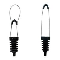 China 3-8mm Cable Size Fiber Tension Clamp with PA6 Nylon Material and Stainless Steel Wire for sale