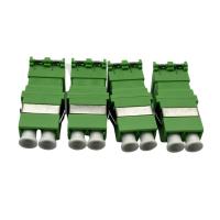 China 4g Network Compatible FTTH Single-Mode DX LCAPC Fiber Optic Adapter without Flange for sale