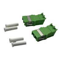 China 4g Network Compatible FTTH Single-Mode DX LCAPC Fiber Optic Adapter without Flange for sale