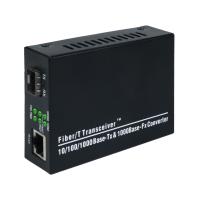 China 10/100M RJ45 SC Connector Optical Media Converter 1310nm 1550nm 20km FTTX Fiber Optic for sale