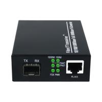 China Packet Forwarding Rate 4.32 Mpps Media Converter for 10/100M Single Fiber Network for sale