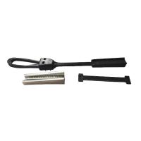 China FTTH Nylon and Metal Flat Optical Plastic Fiber Optic Drop Cable Black Fiber Tension Clamp for sale