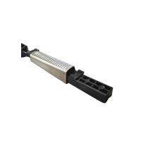 China FTTH Nylon and Metal Flat Optical Plastic Fiber Optic Drop Cable Black Fiber Tension Clamp for sale