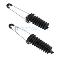 China Introducing Cable Clamps for FTTH Fiber Suspension Dead End Nylon Optic Anchor Clamp 10 for sale