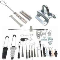 China 330*62*32 mm Fiber Optic Anchor Clamp for PA6 Stainless Steel Wire Tension Suspension for sale