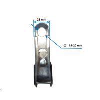 China Round Cable Tension Clamp Self-supporting Wedge Suspension Clamp for Fibre Optic Cables for sale