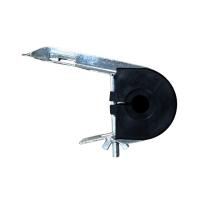 China Black Round Type ADSS Optical Cable Fitting Fiber Optic J Hook Suspension Clamp with PA6 PA66 and Metal Material for sale