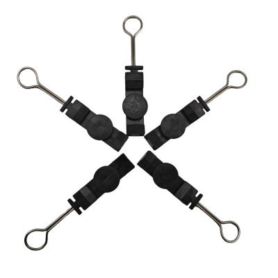 China Nylon and Steel Outdoor Flat Open Hook Plastic FTTH S Type Tension Clamps for FTTX for sale