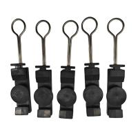 China Nylon and Steel Outdoor Flat Open Hook Plastic FTTH S Type Tension Clamps for FTTX for sale