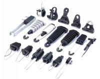 China 10 FTTH Fiber Optic Suspension ADSS Fiber Cable Dead End Cable Clamp Nylon Anchor for sale