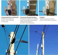 China PA500 Overhead Soft Rubber TPR Material ADSS Cable Optical Fiber Suspension Nylon Clamp for sale