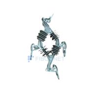 China Apply Cable Diameter 3-8 mm Fiber Tension Clamp with Hippocampal Hooks Wire Clamp in Black for sale