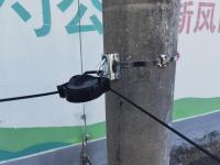 China FTTH Fiber Optic Network PA500 Black Plastic Material Cable Drop Tension Anchor Clamp for sale