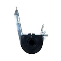 China Stainless Steel Round Type J Hook Suspension Clamp for Fiber Optic Cable Tension for sale
