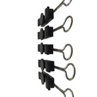 China FTTX FTTH Nylon and Steel ABS Plastic Open Hook Fiber Drop Cable Clamp for Fiber Optic for sale
