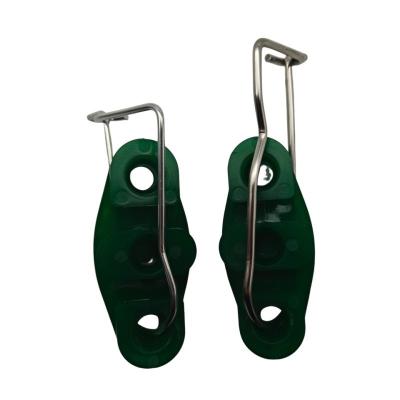 China 400 PCS XS-A10 S-Type Stainless Steel Cable Clamps for UV Resistant Nylon Drop Cable for sale