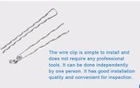 China Overhead Steel Pre-Twisted Cable with Aluminum Fiber Optic Anchor Tension Wire Clamp for sale