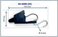 China 10 FTTX Fiber Optic Customized Diameter 201 304 Stainless Steel Wire U-Shaped Design Drop Cable Clamp for sale