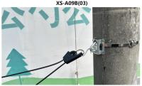 China 10 FTTX Fiber Optic Customized Diameter 201 304 Stainless Steel Wire U-Shaped Design Drop Cable Clamp for sale