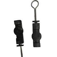 China 201 or 304 Stainless Steel Wire Clamp for Fiber Optic Equipment Breaking Load 5 KN for sale