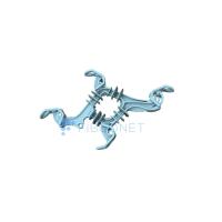China Nylon Steel Anchor Fiber Tension Clamp for FTTX/FTTH Suspension Durable Material for sale