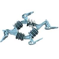 China Overhead XS-TCPC02 Suspension Nylon Steel Material Anchor Clamp for FTTH Fiber Tension for sale