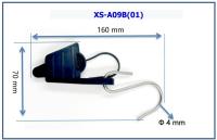 China 201 304 Customized Diameter Stainless Steel Wire Design Drop Cable Clamp for Overhead for sale