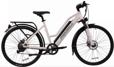 China 27.5 inch city electric bike alloy frame and suspension fork 7 speed for sale