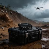 China Integrated UGV Communication Radio Suite Long Range C2 and High Speed Video Data 32 Nodes 2T2R MIMO for sale