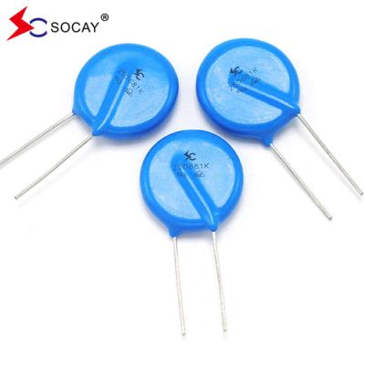 China 25D621K 25mm 620V Varistor MOV Disc 15KA Surge Protection Zinc Oxide for sale